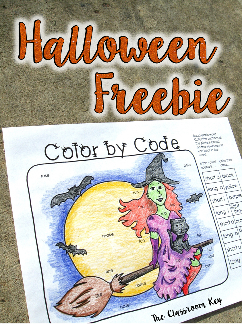 halloween freebie - The Classroom Key