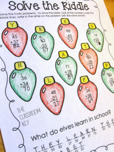 Ugly Christmas Sweater Contractions FREEBIE - The Classroom Key