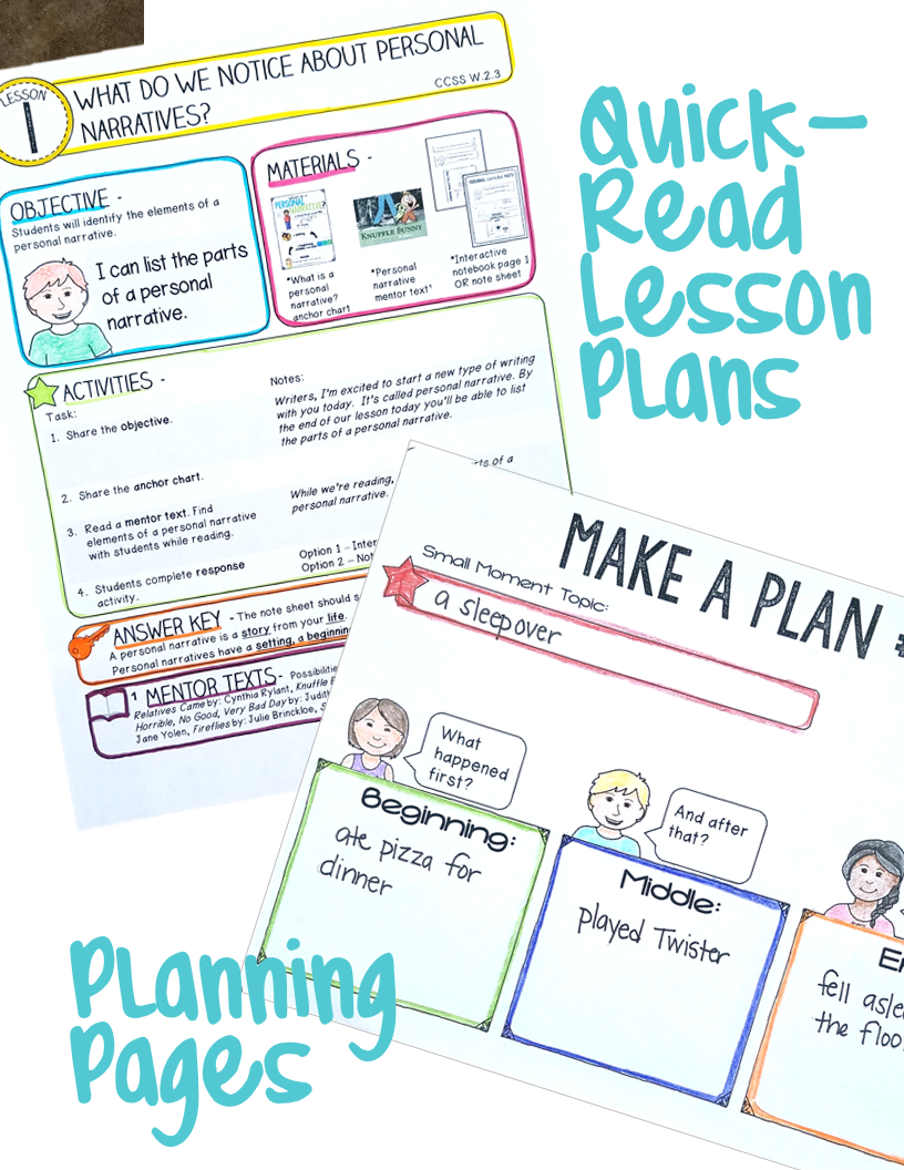 Personal Narrative Writing Unit for 2nd and 3rd graders - The Classroom Key