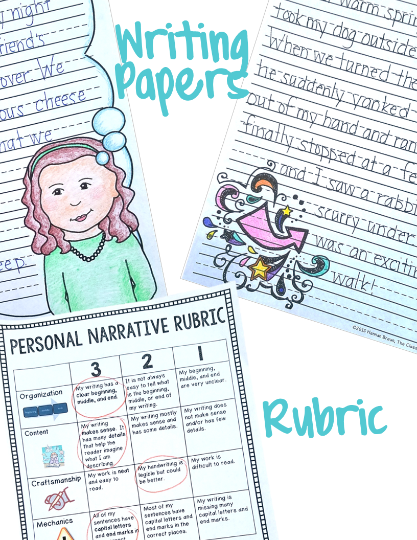 Personal Narrative Writing Unit for 2nd and 3rd graders - The Classroom Key