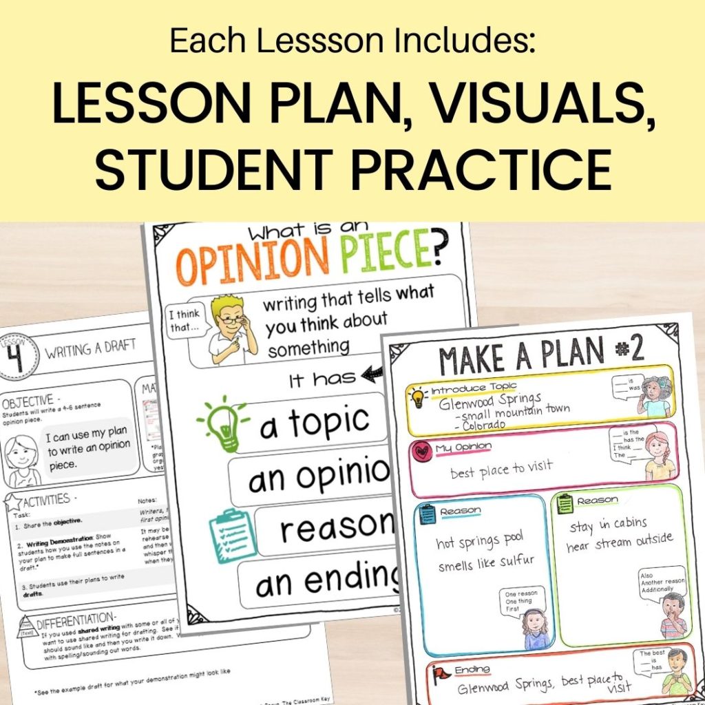 Opinion Writing Unit - The Classroom Key