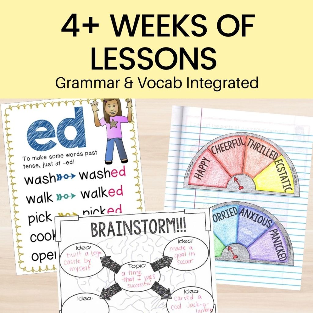 Low Prep Personal Narrative Writing Unit for 2nd or 3rd Grade