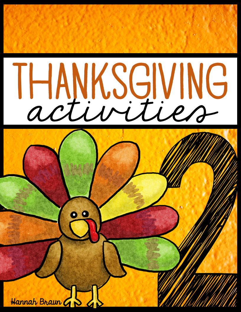 Thanksgiving Packet 2nd The Classroom Key