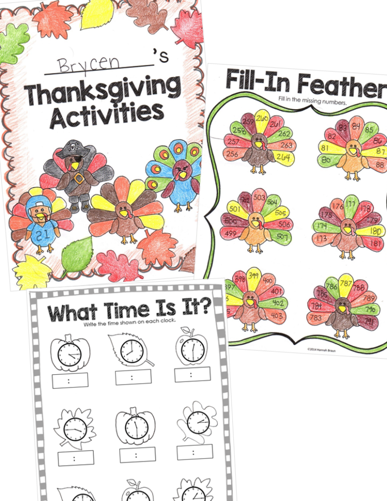 Thanksgiving Packet 2nd - The Classroom Key