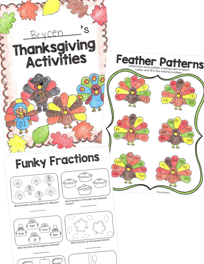 Thanksgiving Packet 3rd - The Classroom Key