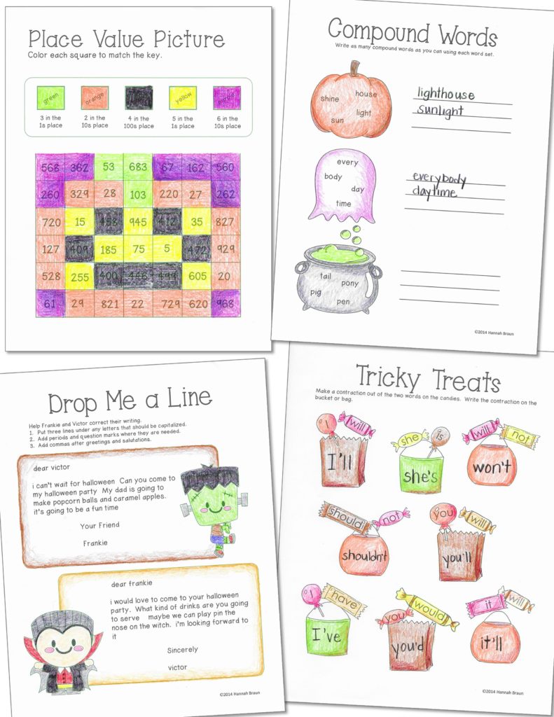 Halloween Packet 2nd - The Classroom Key