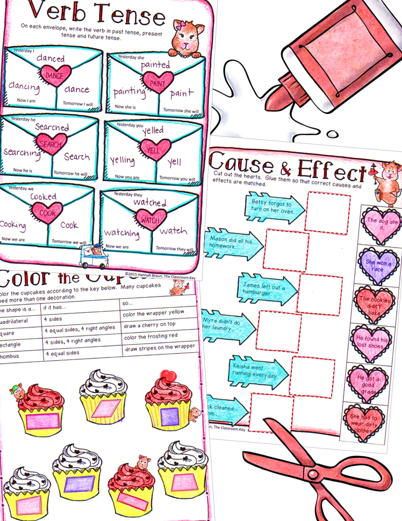 Valentine s Packet 3rd The Classroom Key Valentine s Packet 3rd The Classroom Key
