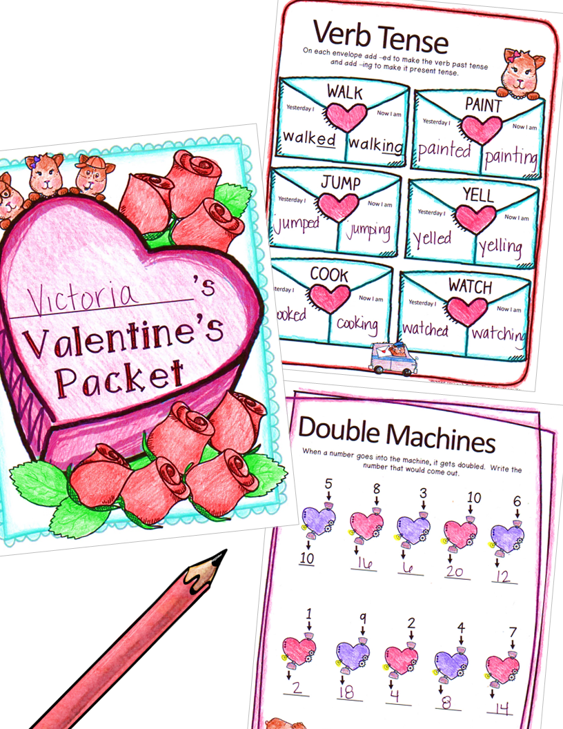 Valentine s Packet 1st The Classroom Key