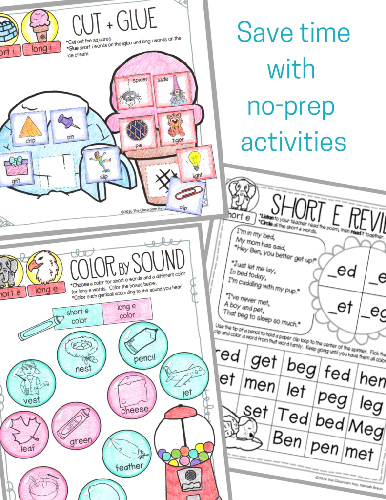 Short and Long Vowels - The Classroom Key