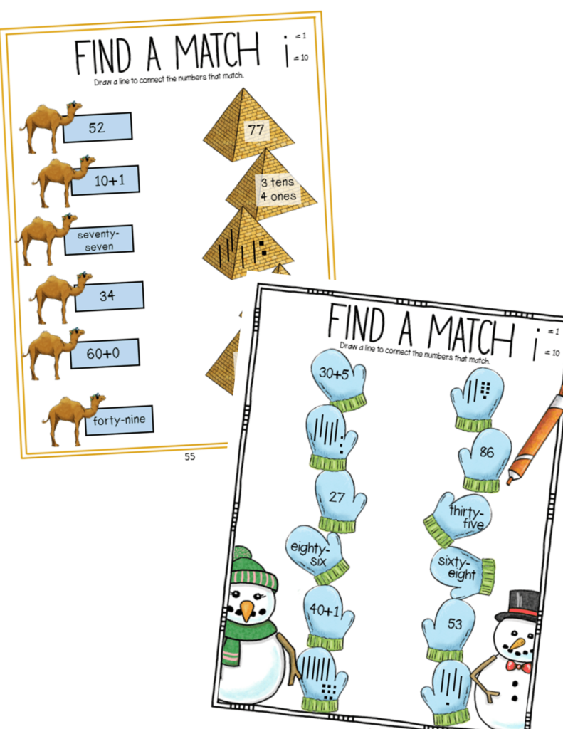 Place Value Centers 10-99 - The Classroom Key