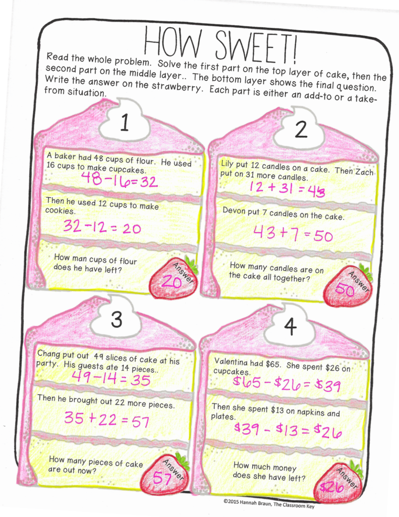 More Two Step Problems - The Classroom Key
