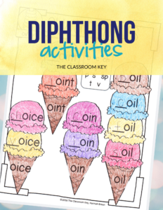 Diphthong Activities - The Classroom Key