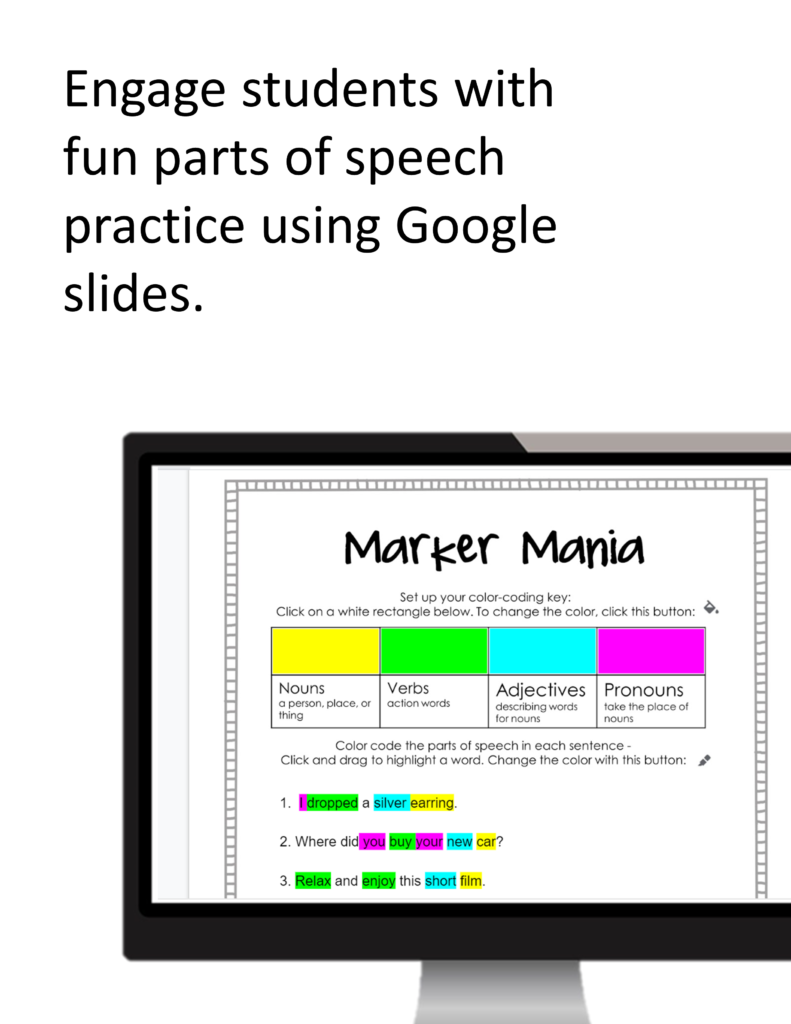 Parts of Speech - Google - The Classroom Key