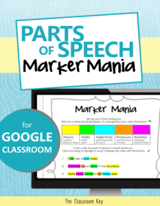 Parts of Speech - Google - The Classroom Key