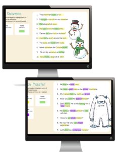 Parts of Speech, Winter | Google - The Classroom Key