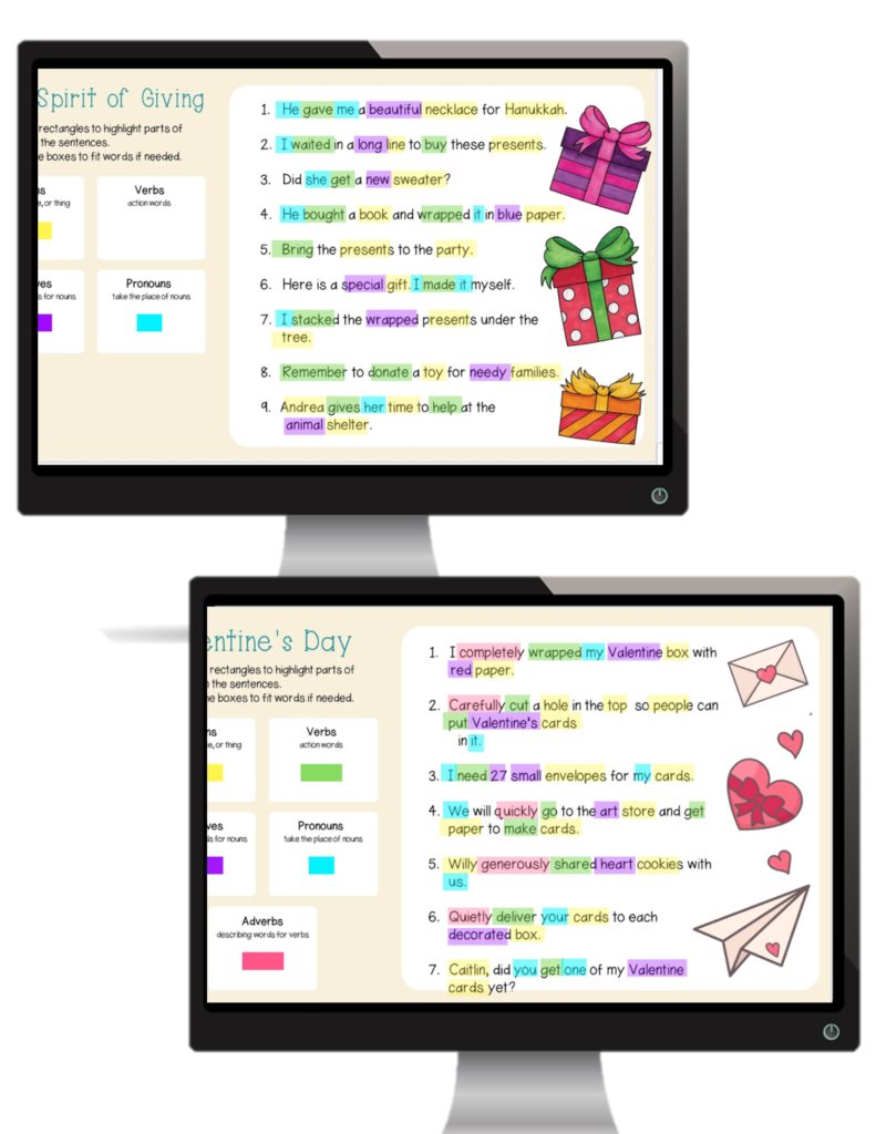Parts of Speech, Winter | Google - The Classroom Key