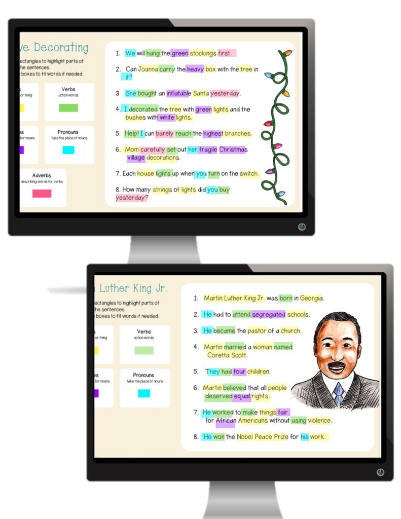 Parts of Speech, Winter | Google - The Classroom Key