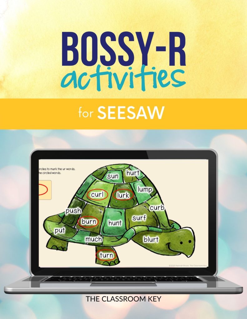 Bossy R Activities | Seesaw - The Classroom Key